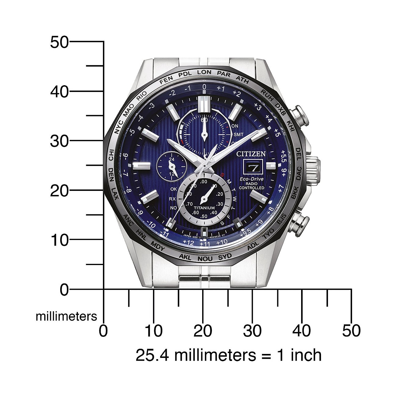 Citizen Chronograph Funkuhr Super Titanium Eco Drive AT8218-81L bei ...