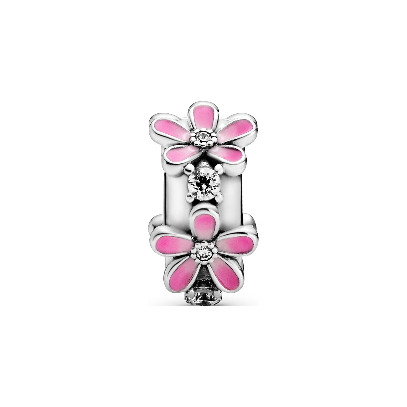 Pandora Charm Moments Rosafarbener Gänseblümchen Clip 798809C01 bei ...