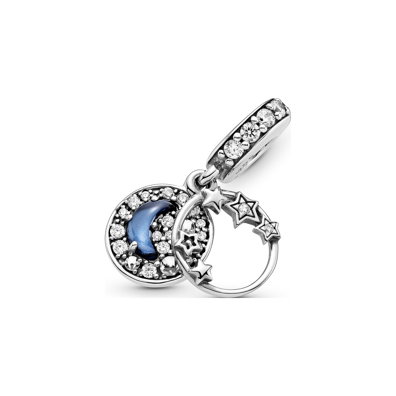 Pandora Charm Moments Blauer Nachthimmel Halbmond & Sterne 799216C01 ...