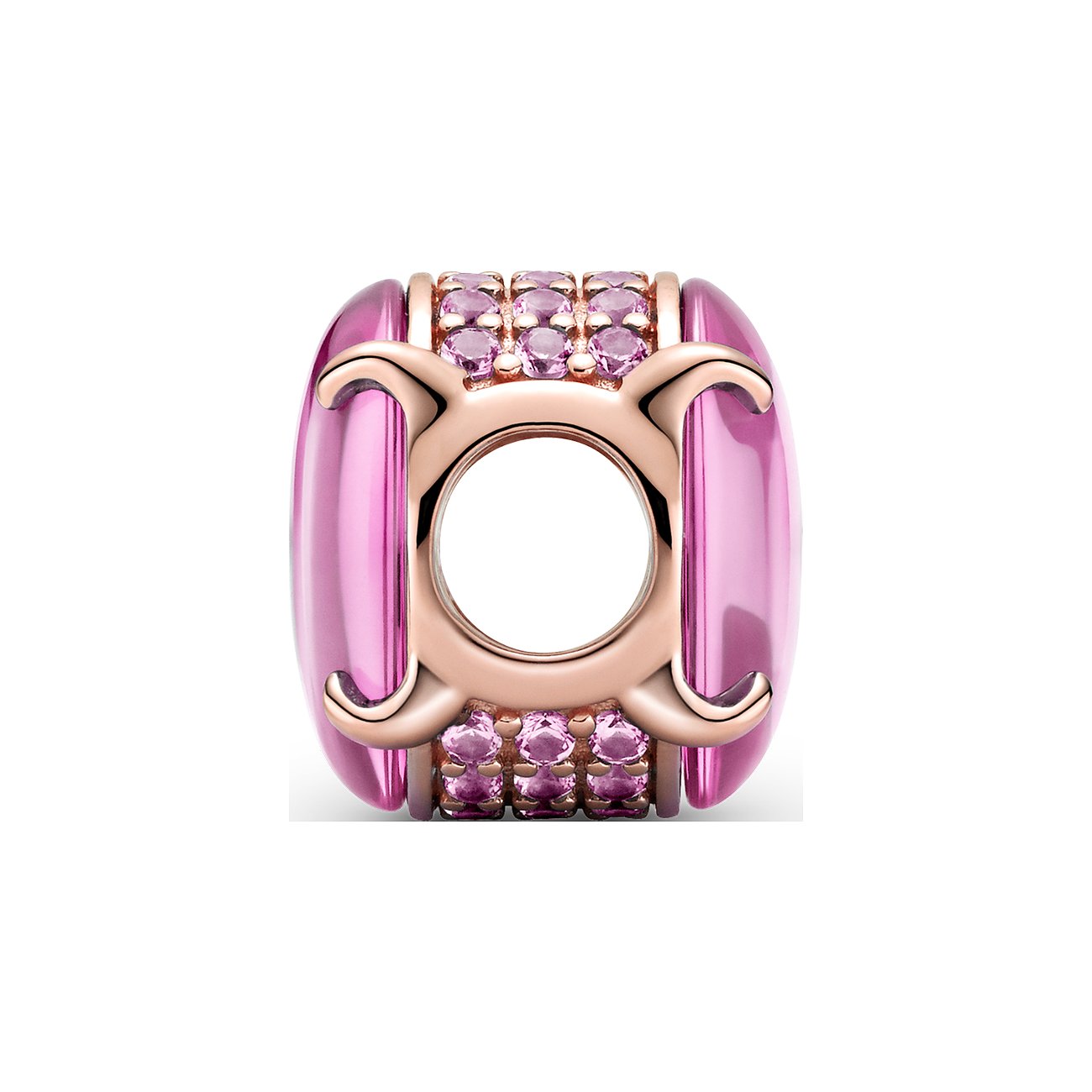 Pandora Charm Moments Rosafarbenes Ovales Cabochon 789309C02 bei Christ ...