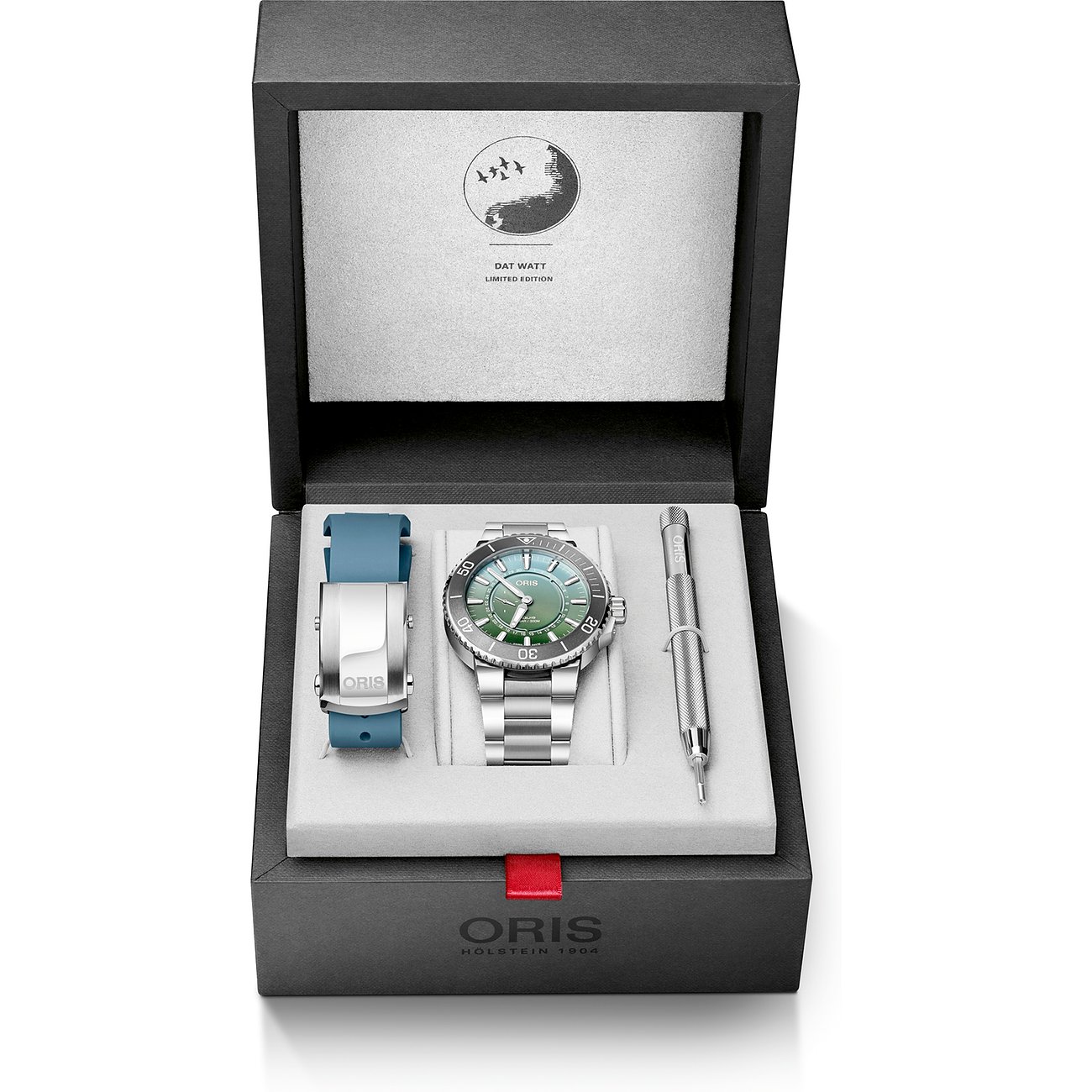 Oris Uhren-Set inkl. Wechselarmband Aquis Dat Watt Limited Edition II ...