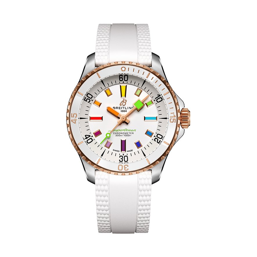 Breitling Damenuhr Superocean Rainbow 36mm U17377211A1S1 bei Christ.de ...